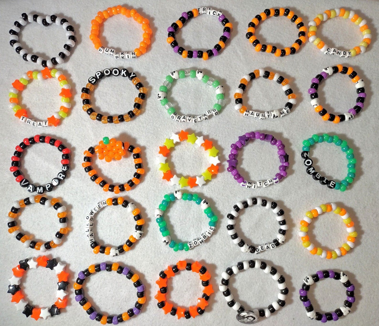 1 5 10 15 20 25 Spooky Halloween Kandi Kandi - Etsy