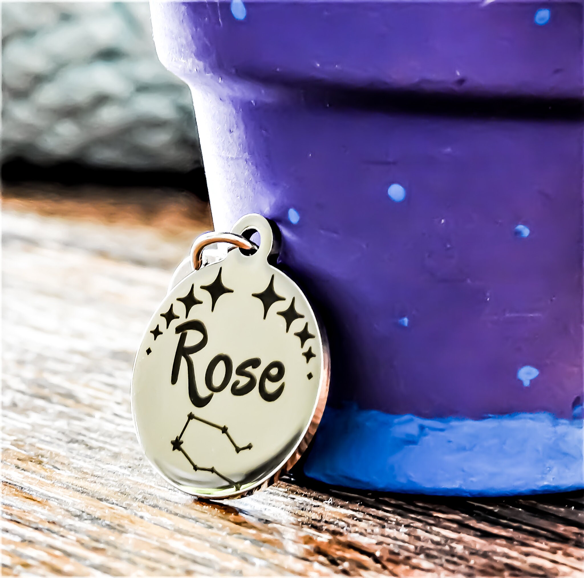 Pet Tag; Zodiac Sign Charm; Zodiac Constellation Pet Tags; Pet ...