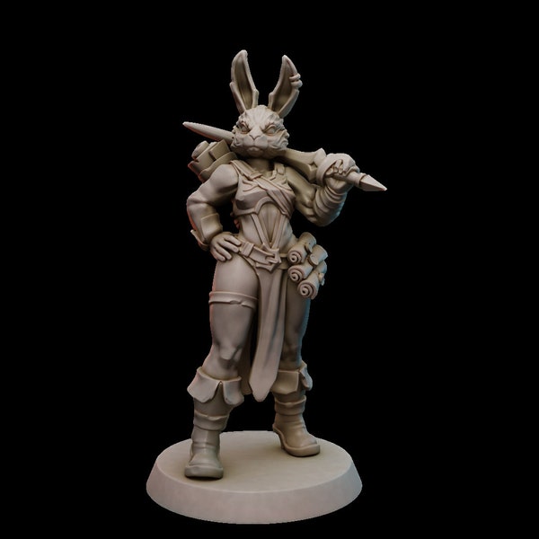 Female Rabbitfolk Miniature - Etsy