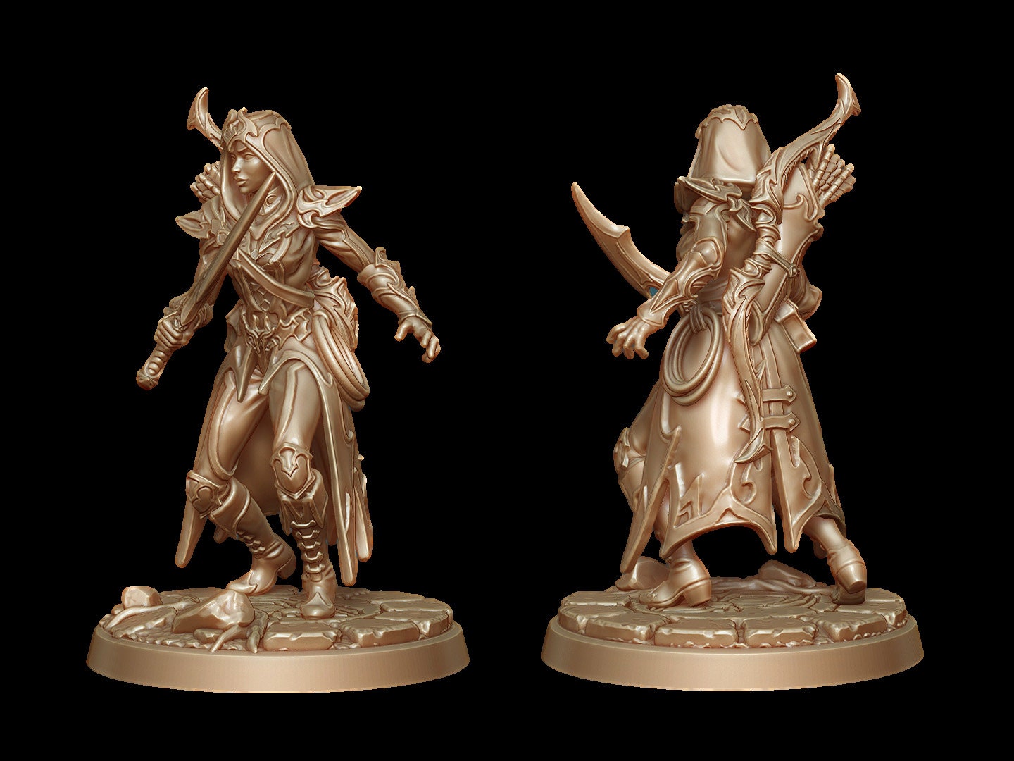 Dark Elf Talon 5 X1 8K Printed RPG Miniature Dnd - Etsy