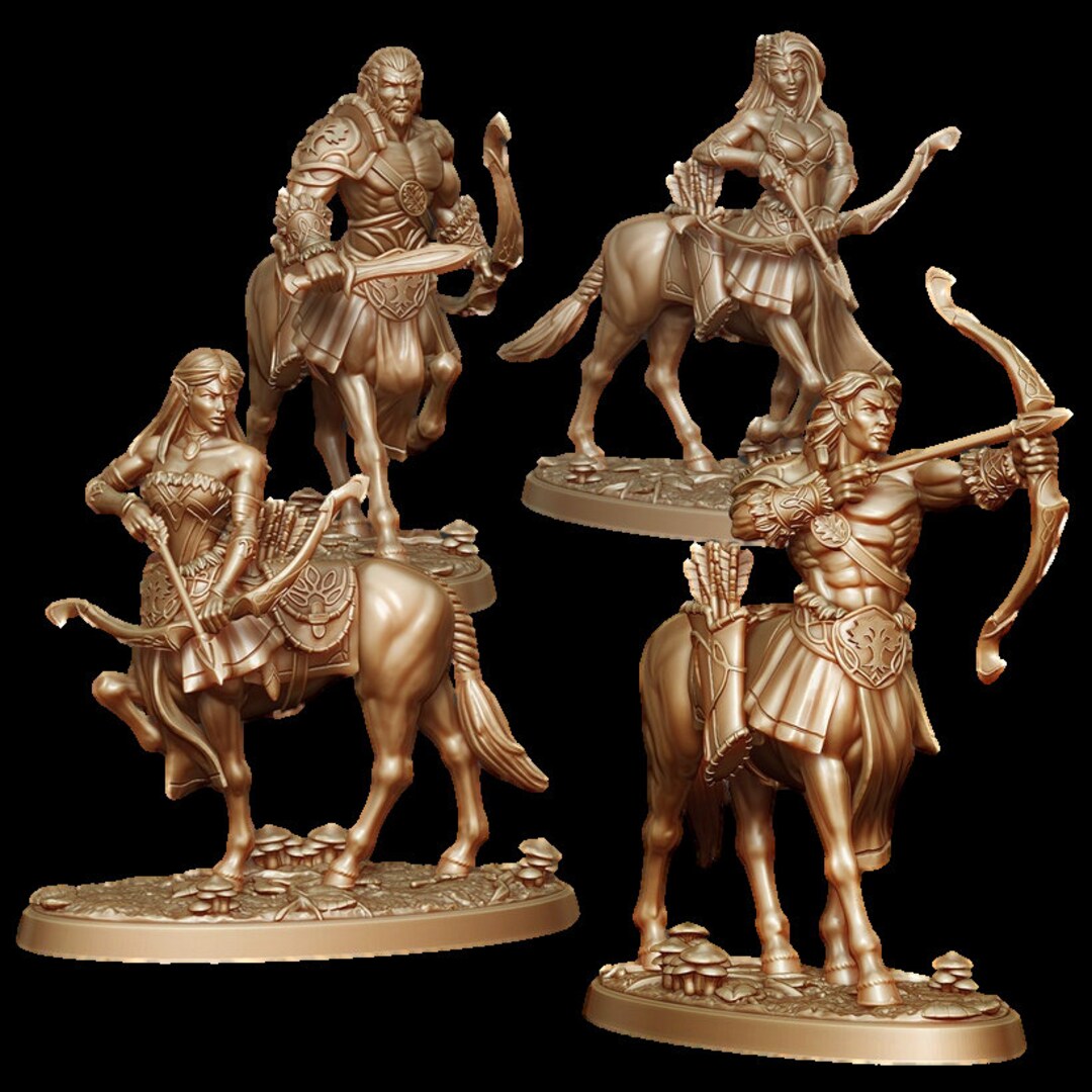Centaur Archers X1 8K Printed RPG Miniature Dnd - Etsy