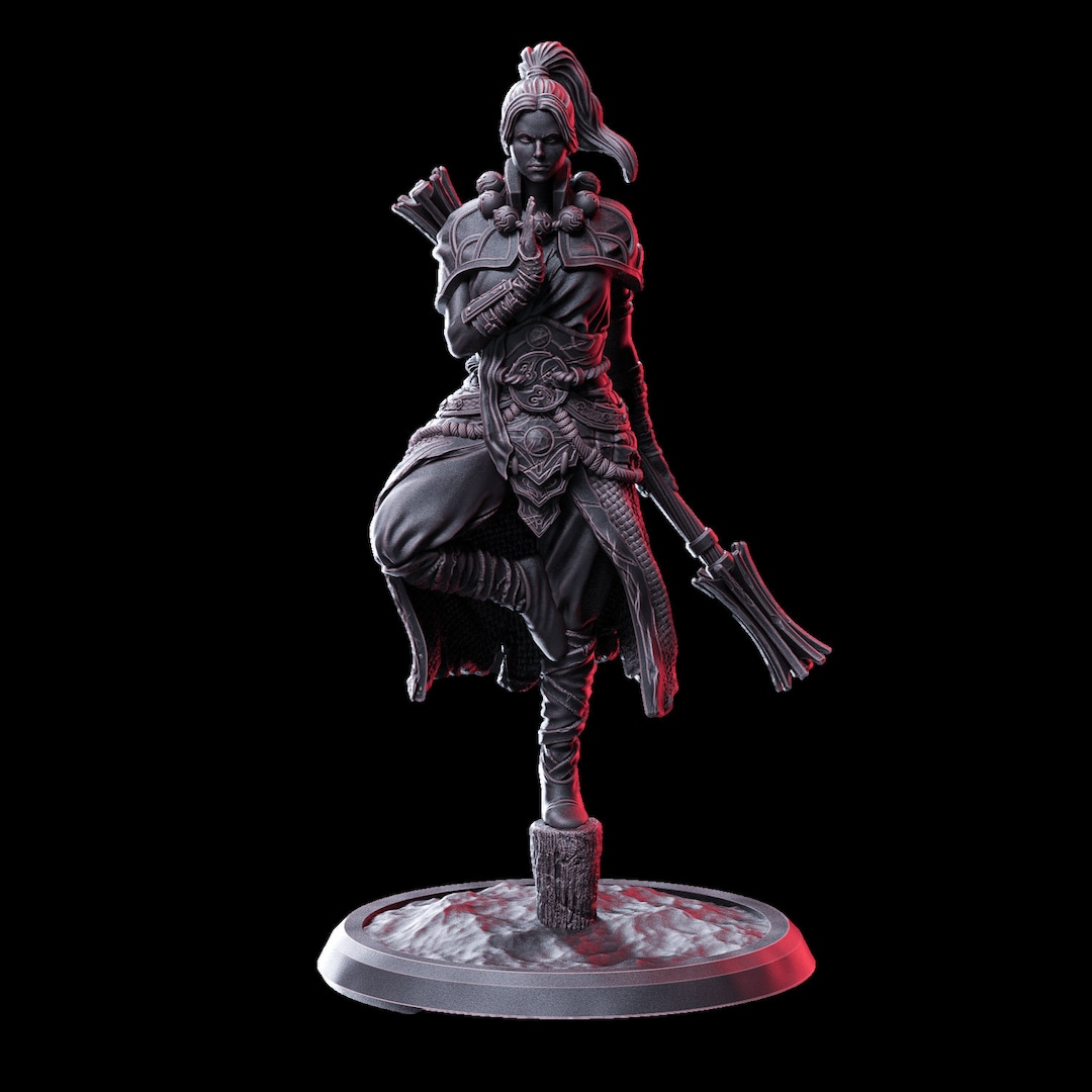 Thalia Female Monk RPG Fantasy Miniature Tabletop DND D&D - Etsy