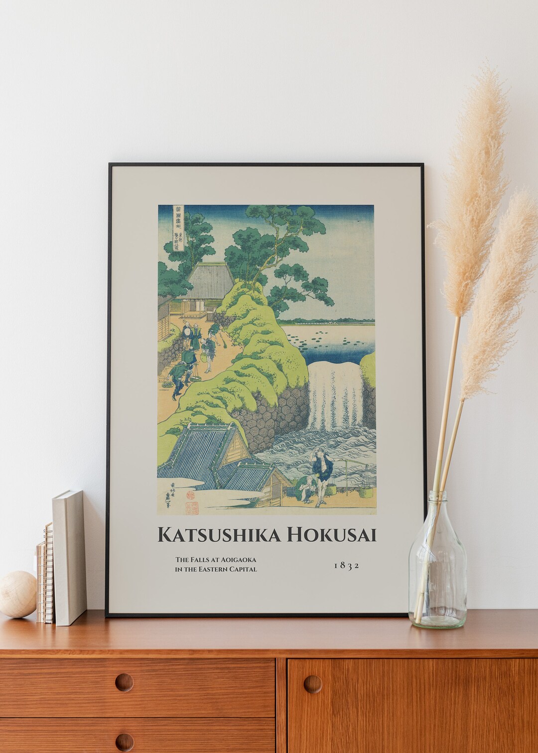 Katsushika Hokusai, Hokusai Poster, Aoigaoka Waterfall, Eastern Capital ...