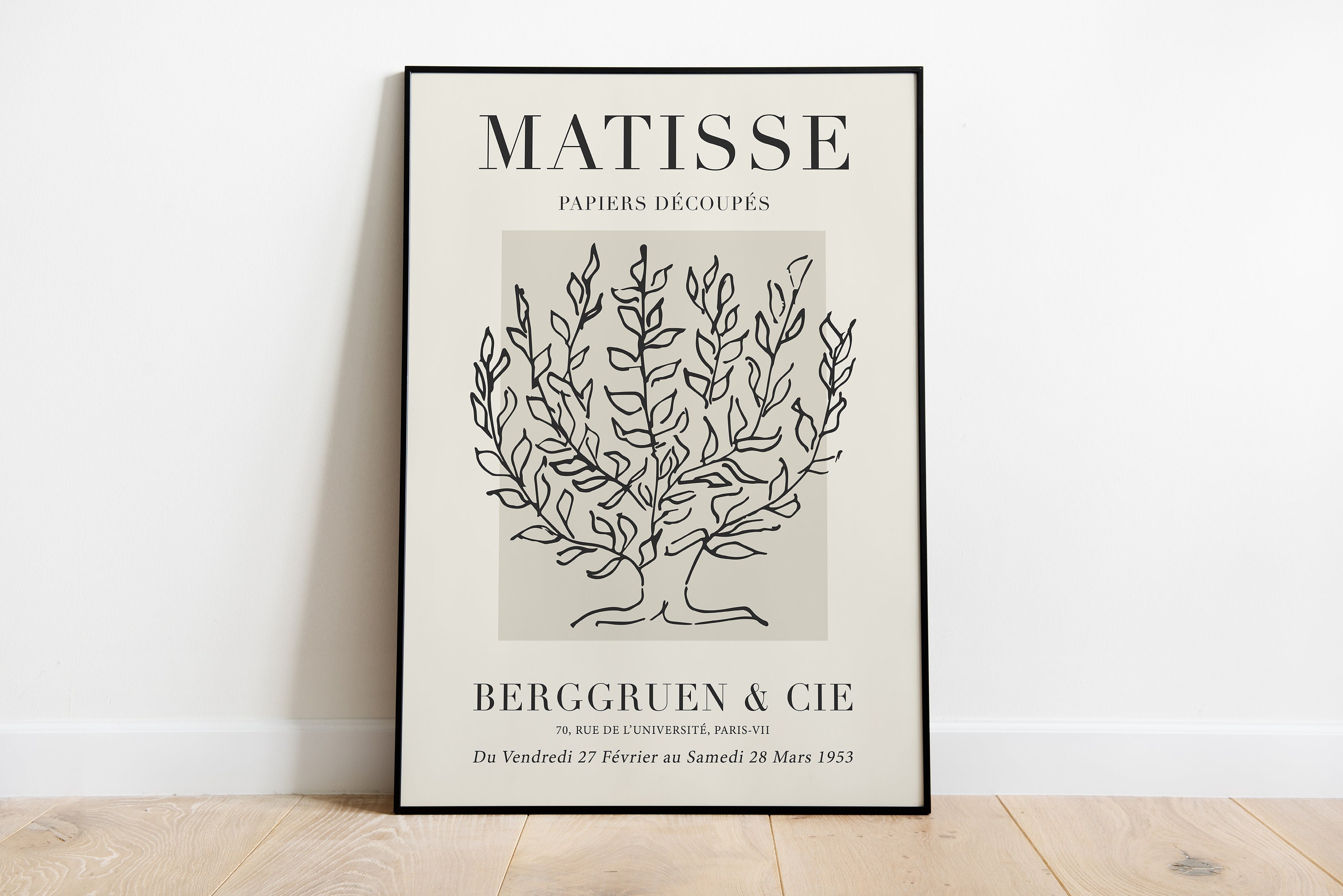 Henri Matisse Tree Print, Matisse Art Poster, Minimal Line Drawing Wall ...