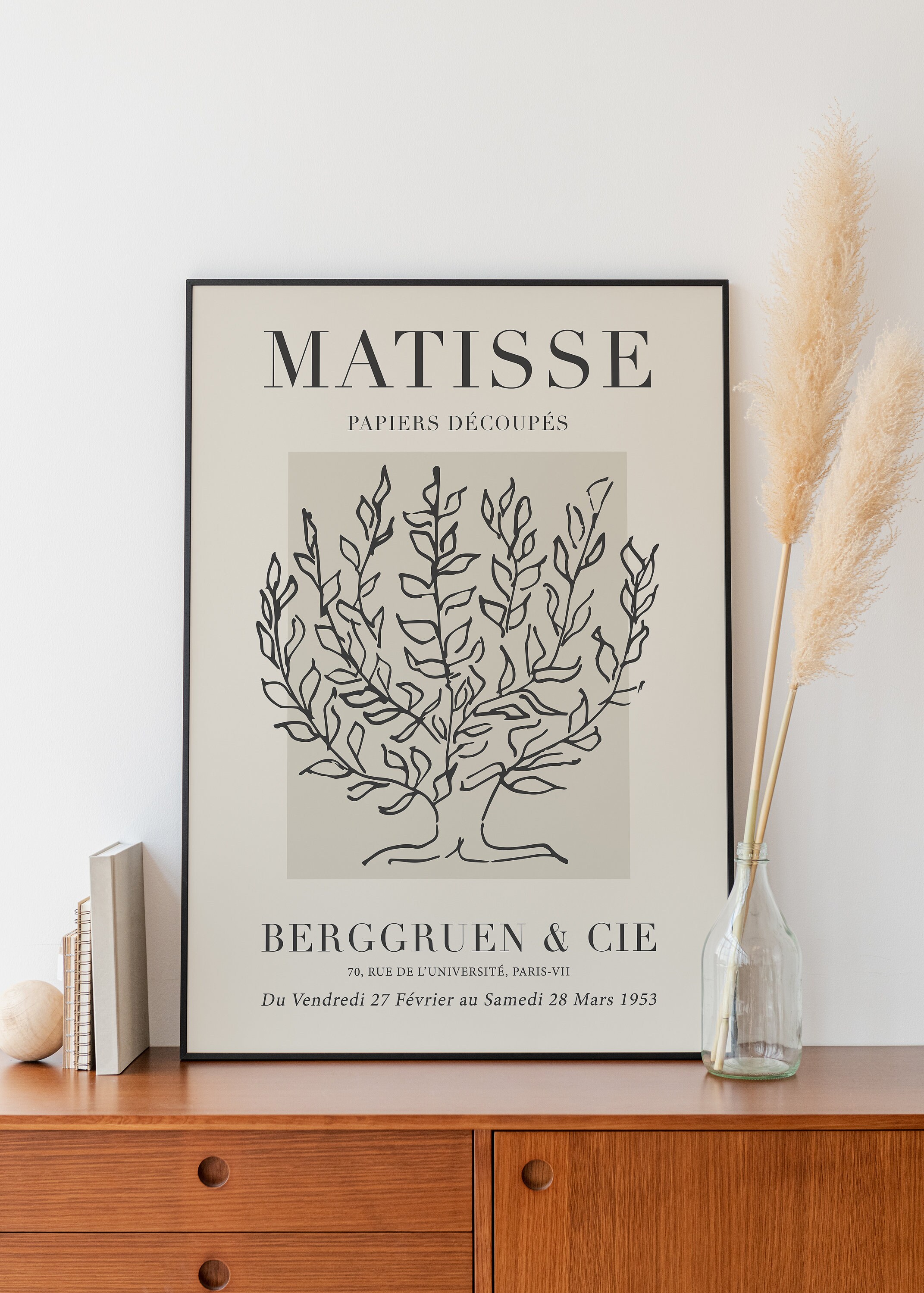 Henri Matisse Tree Print, Matisse Art Poster, Minimal Line Drawing Wall ...