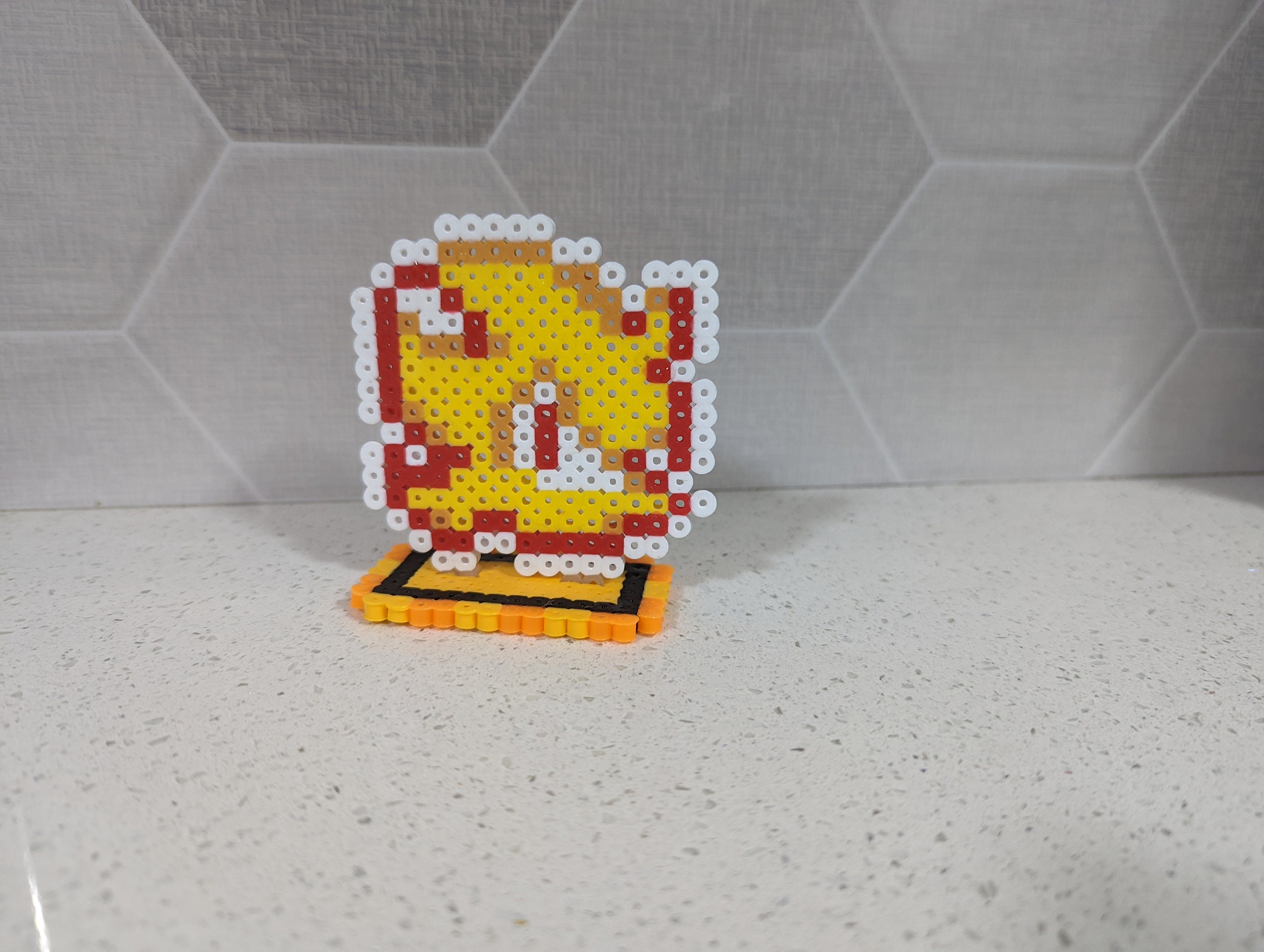 Custom Sonic the Hedgehog Perler Bead Sprite Stand - Etsy
