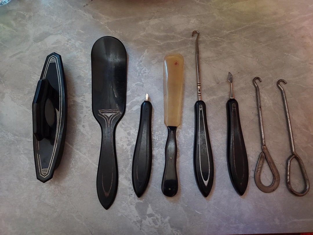 Vintage 8 Piece Celluloid Tools - Etsy