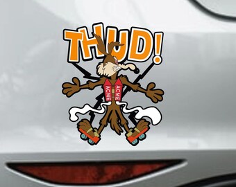 Wile E Coyote With Rockets Vinyl Decal Sticker for Laptop - Etsy