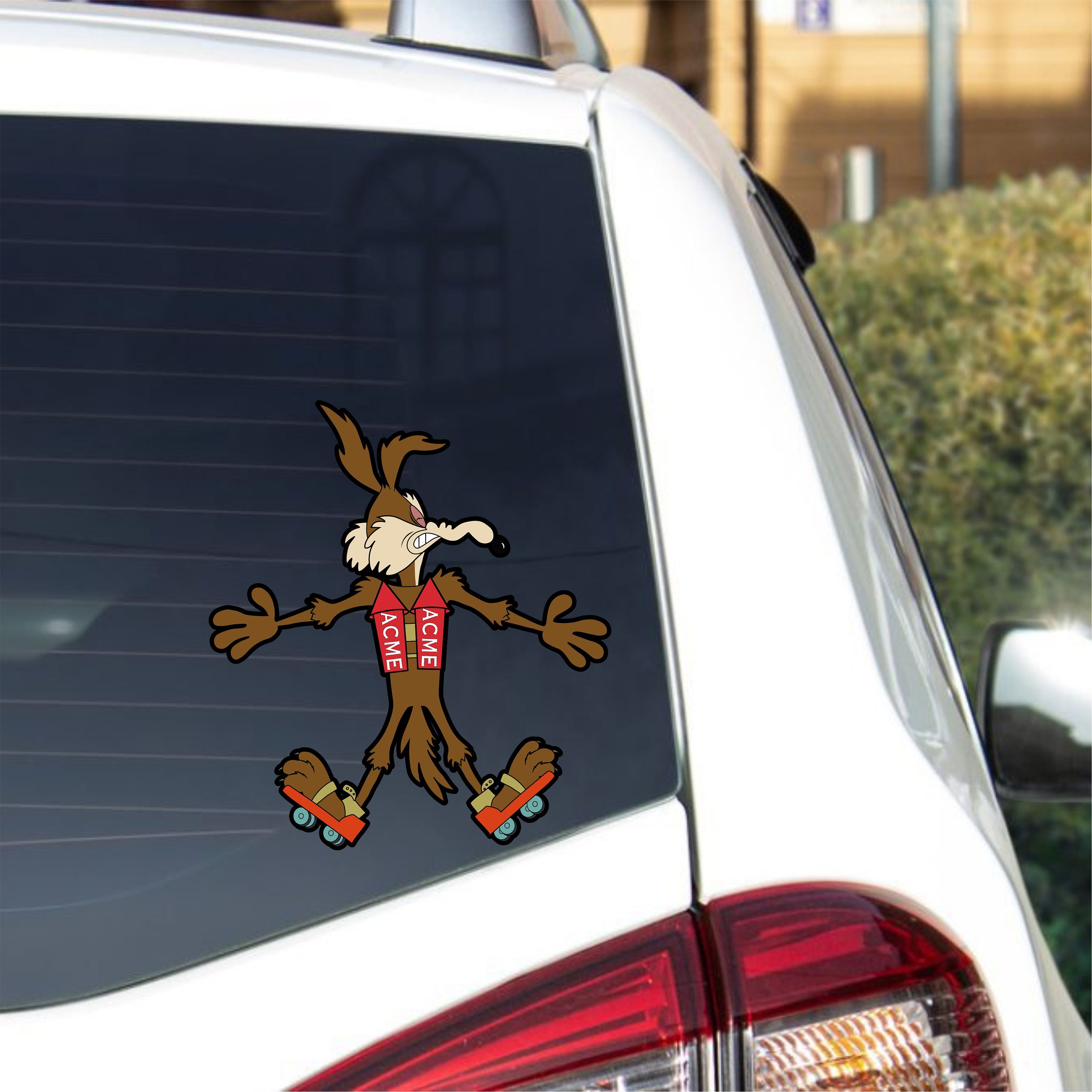 Wile E Coyote With Rockets Vinyl Decal Sticker for Laptop - Etsy
