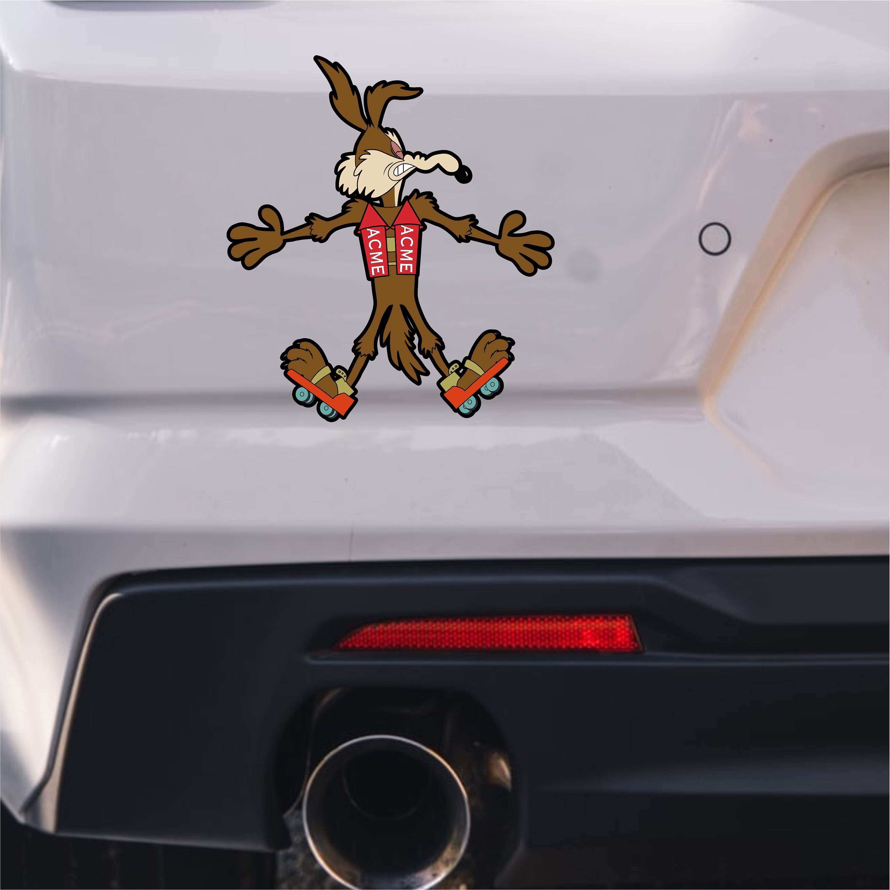 Wile E Coyote With Rockets Vinyl Decal Sticker for Laptop - Etsy