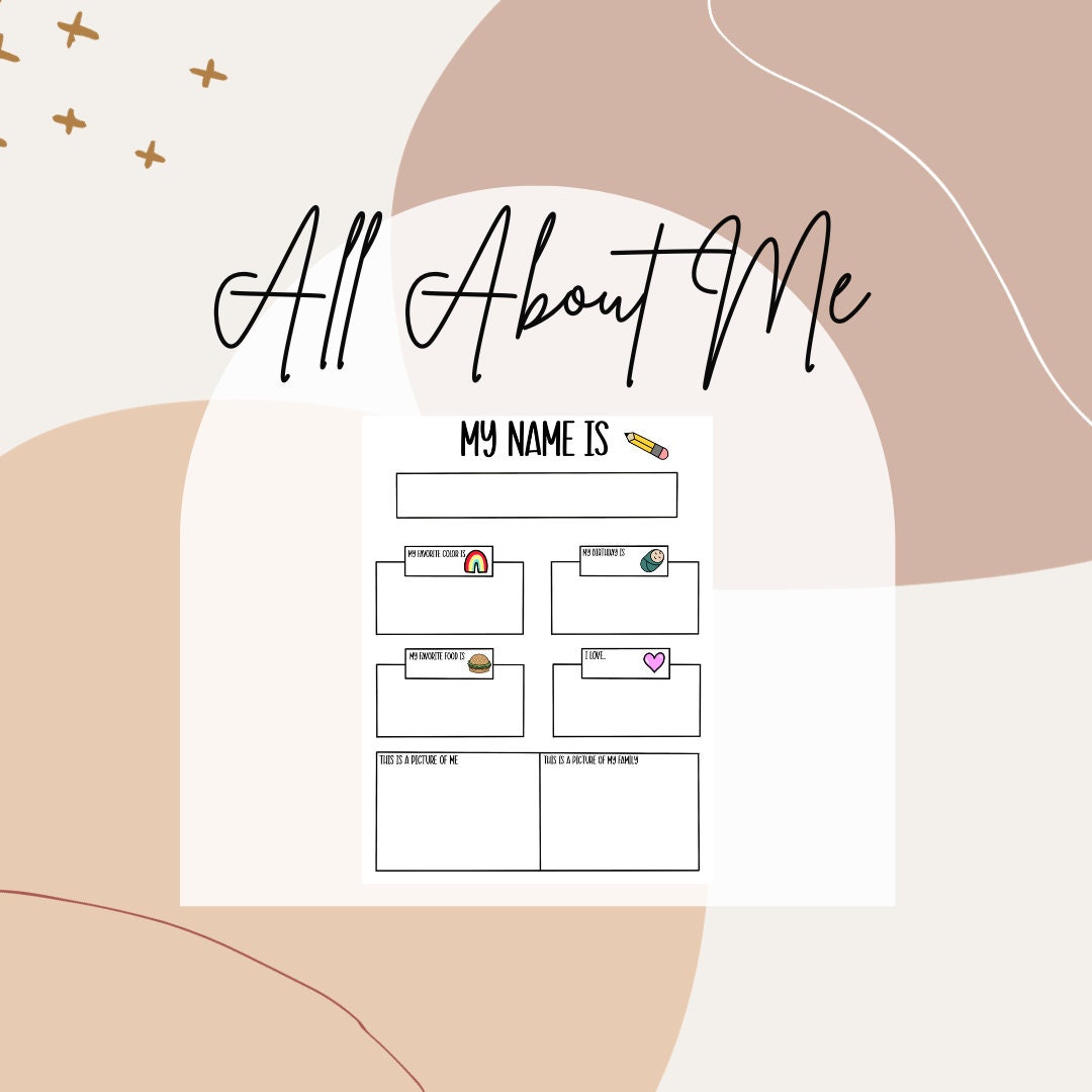 My Name is My Name is Worksheet Childrens Worksheet Pre-k Worksheet - Etsy