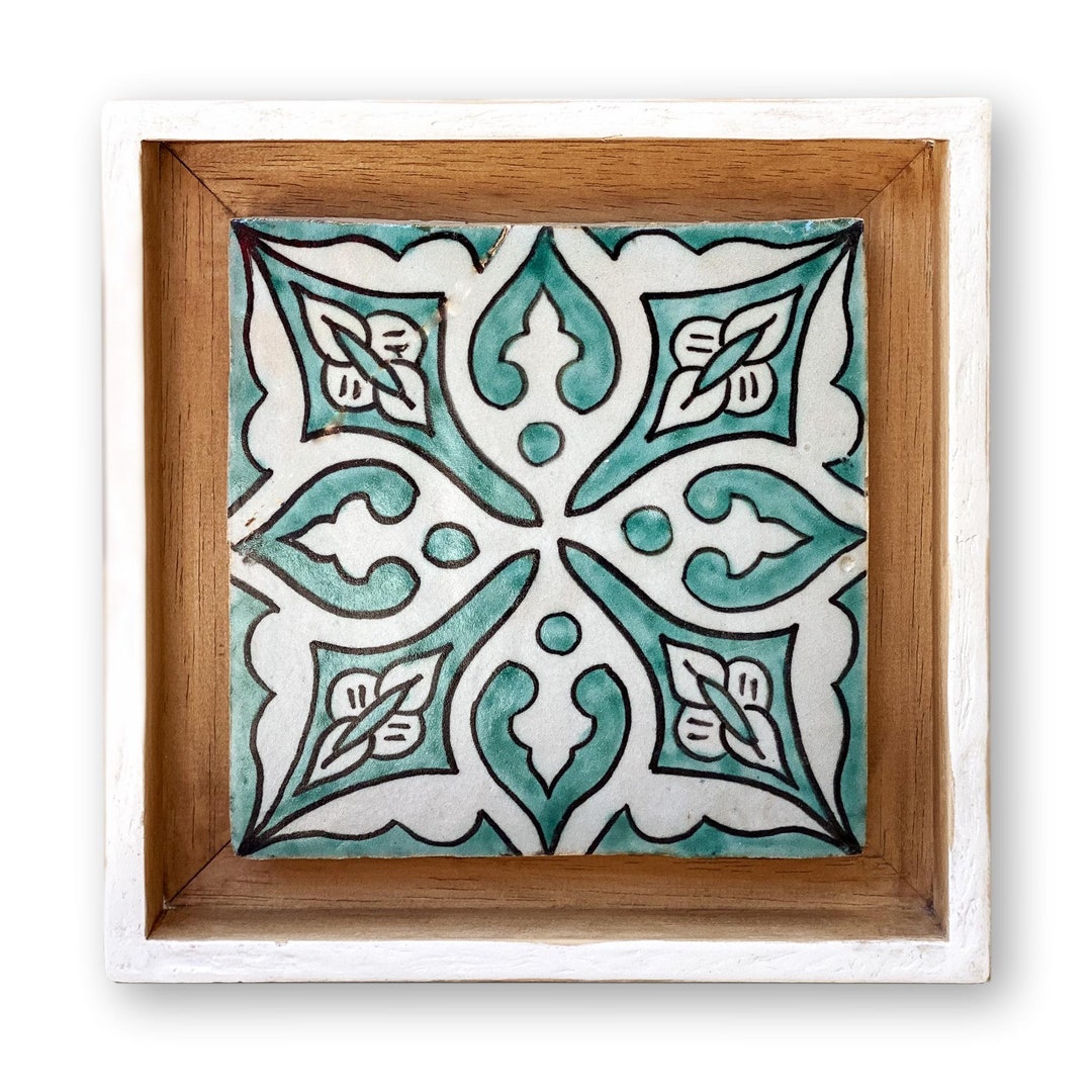 Tile Painting Moroccan Tile Zelig Tiles Andalusian Tile - Etsy