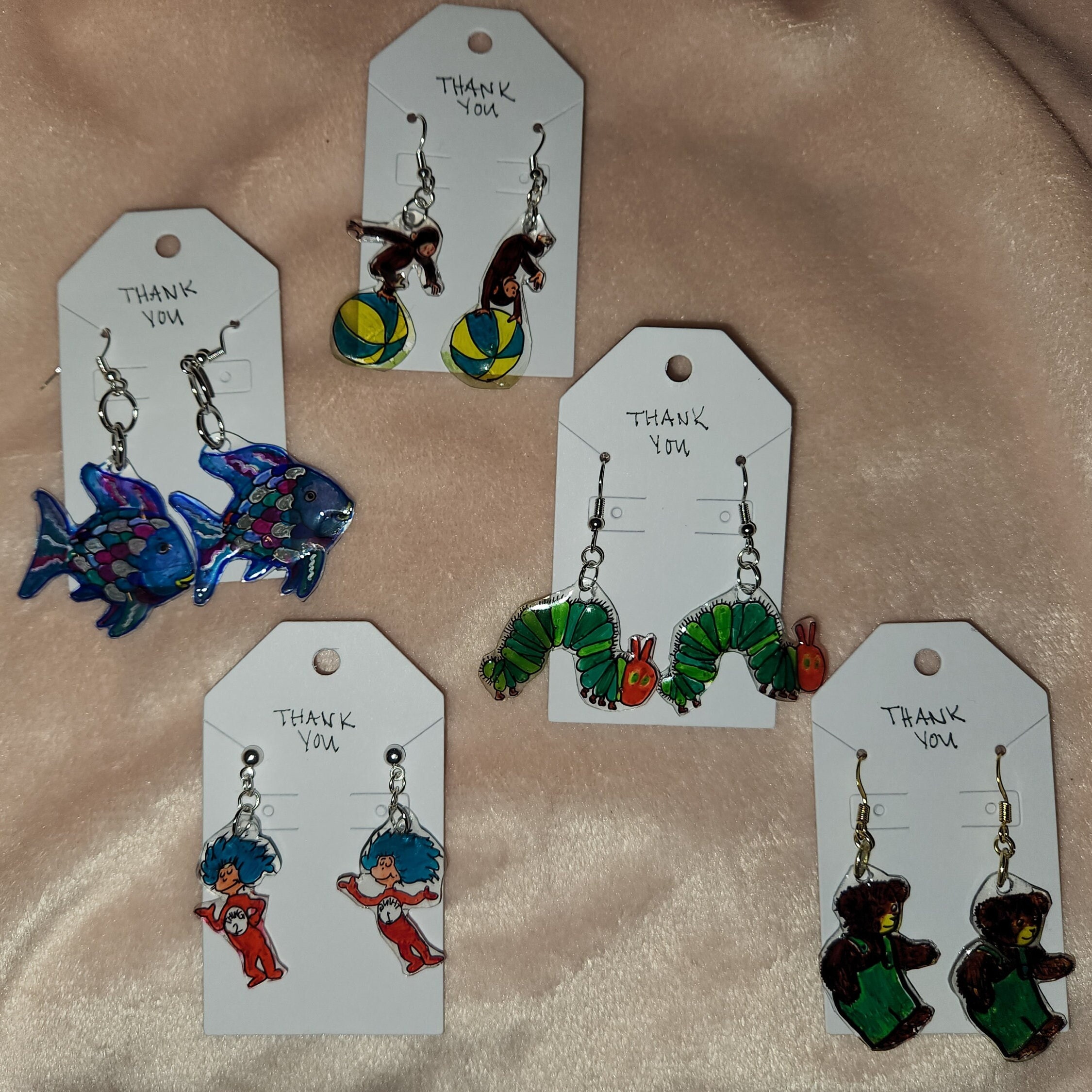 Classical Book Character Earrings - Etsy