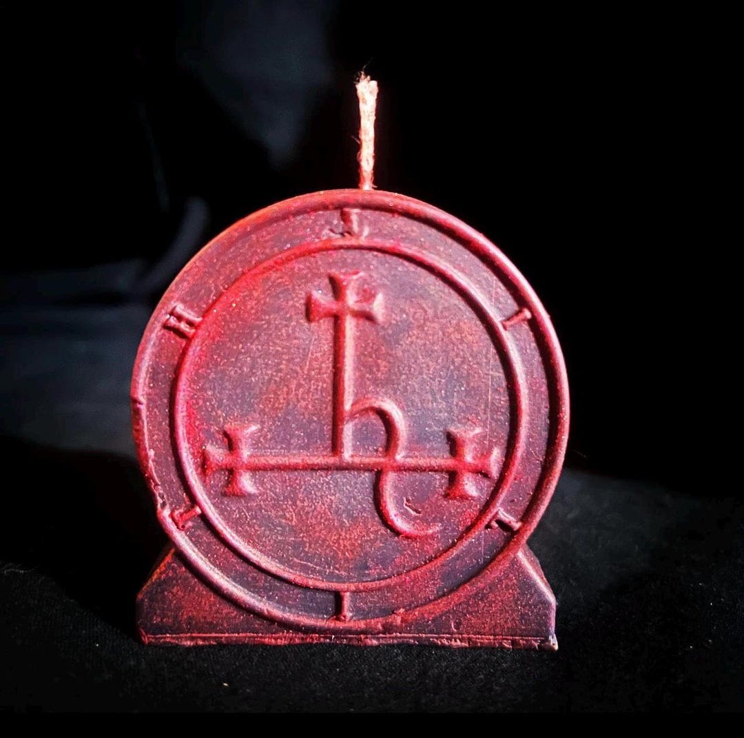 Lilith Sigil Sculpted Candle - Etsy