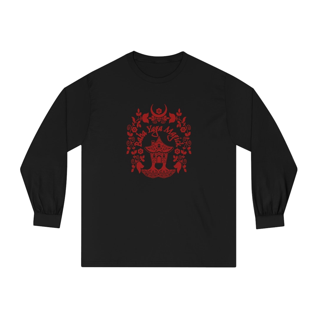Baba Yaga Magick Logo Red Long Sleeve T-shirt - Etsy
