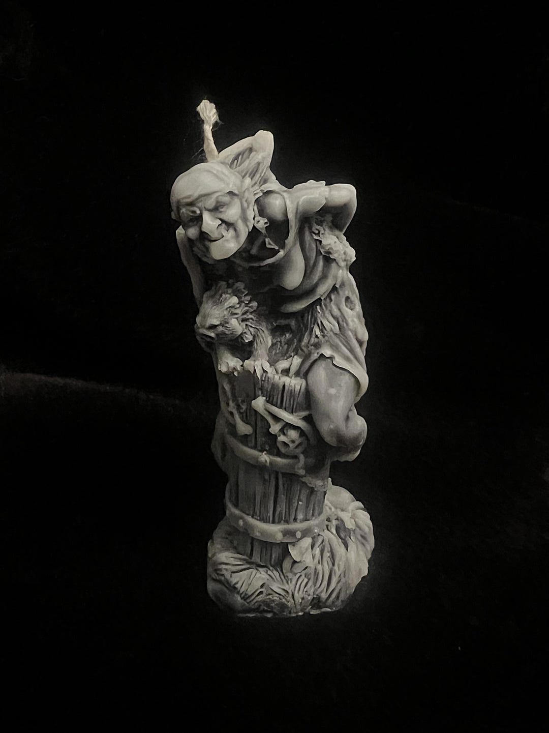 Baba Yaga Sculpted Candle - Etsy