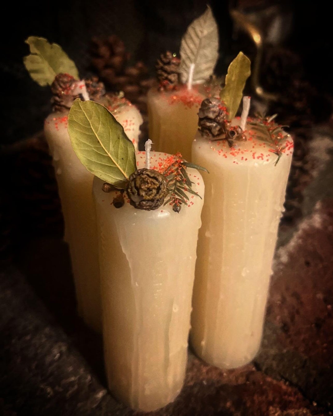 Winter Solstice Ritual Pillar Candle - Etsy