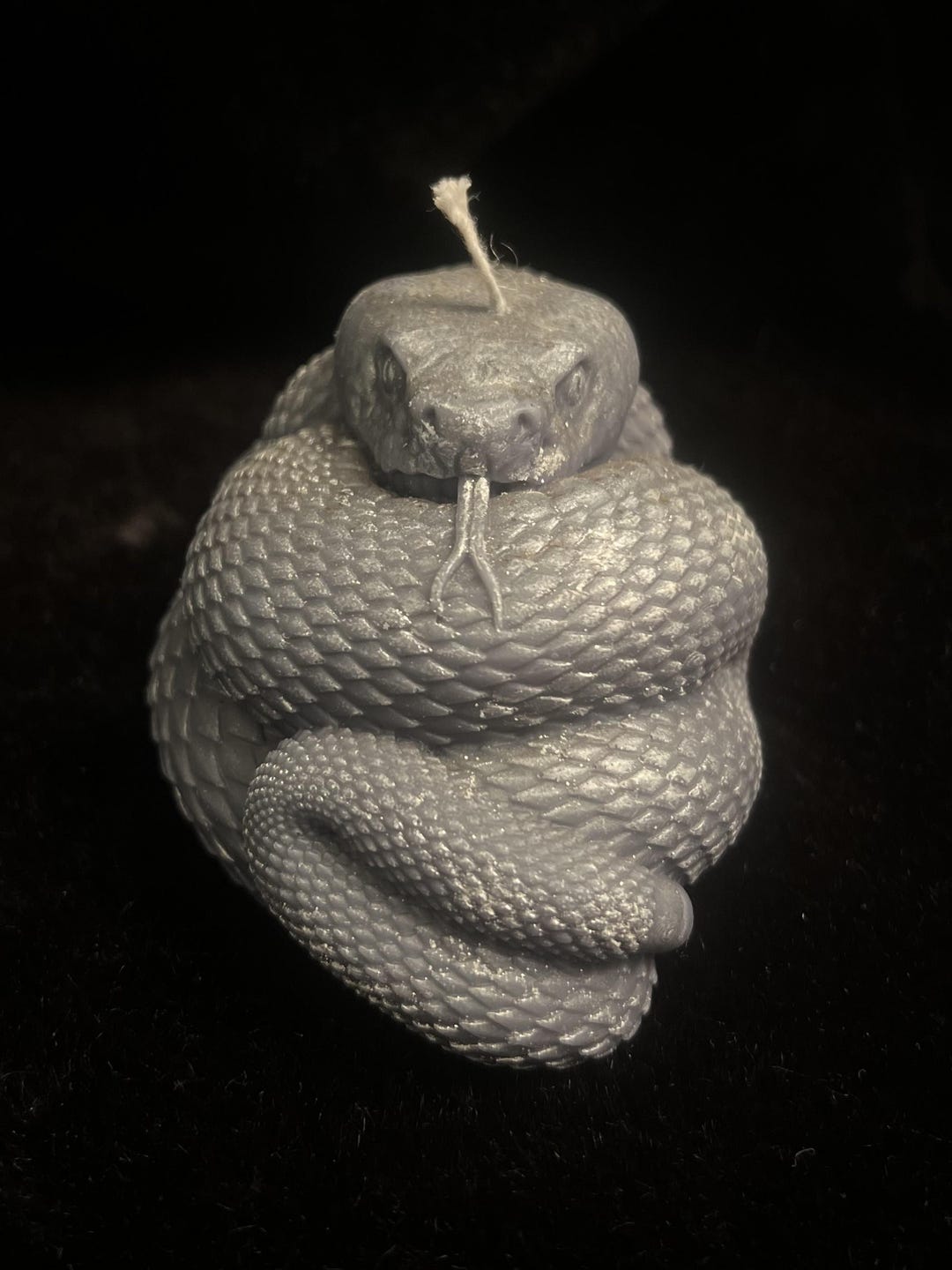 Coiled Snake Sculpted Candle - Etsy