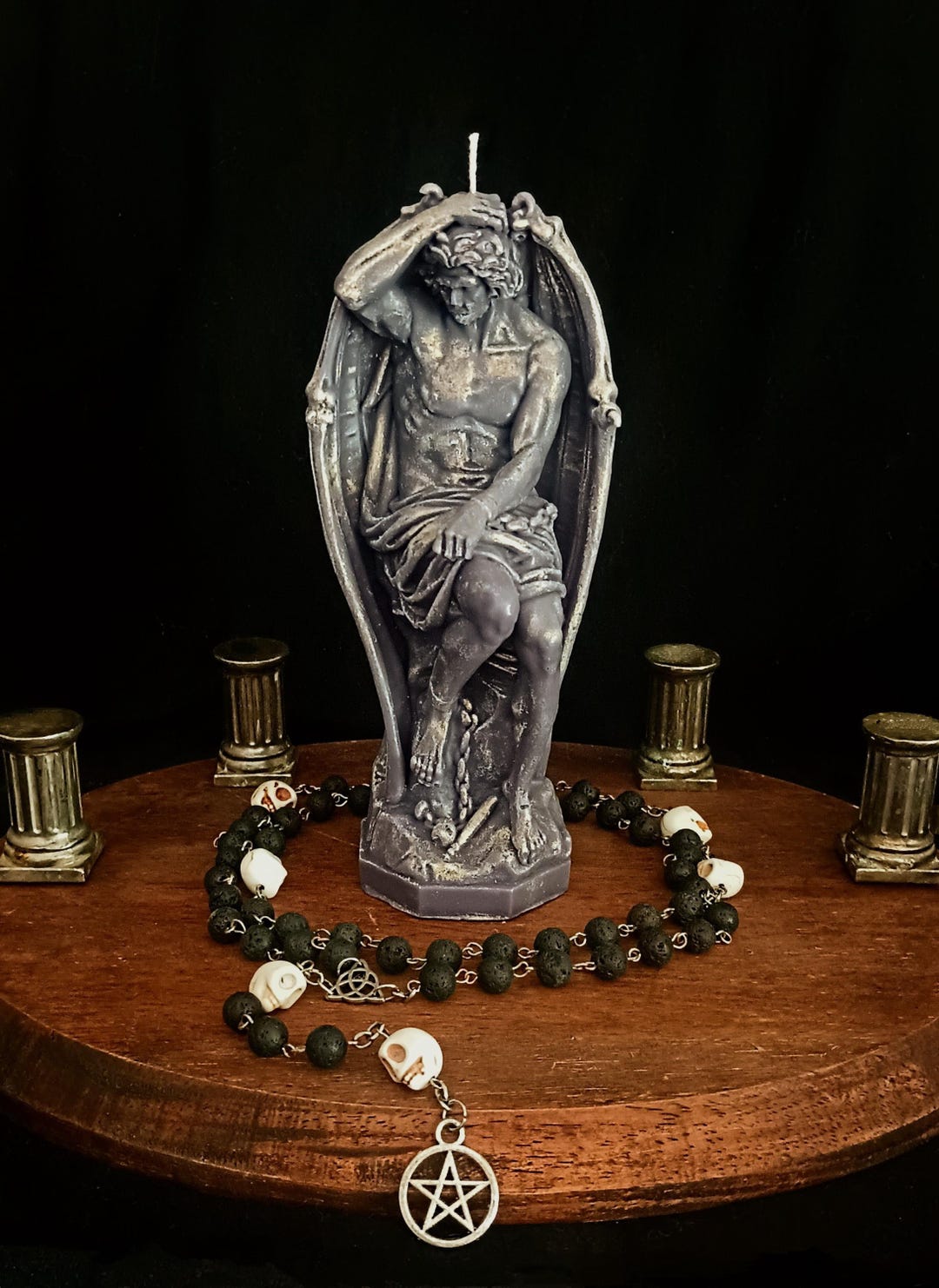 Lucifer Sculpted Candle - Etsy