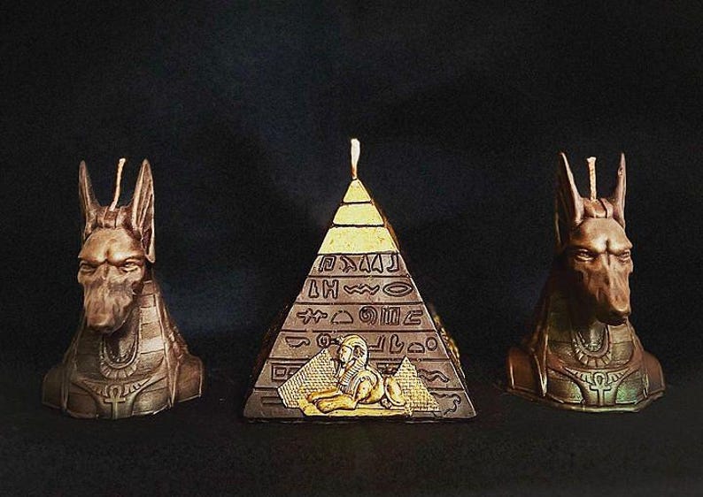 Egyptian Pyramid Sculpted Candle - Etsy