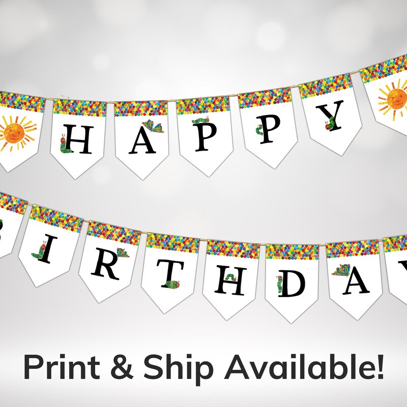 Caterpillar Banner - Etsy