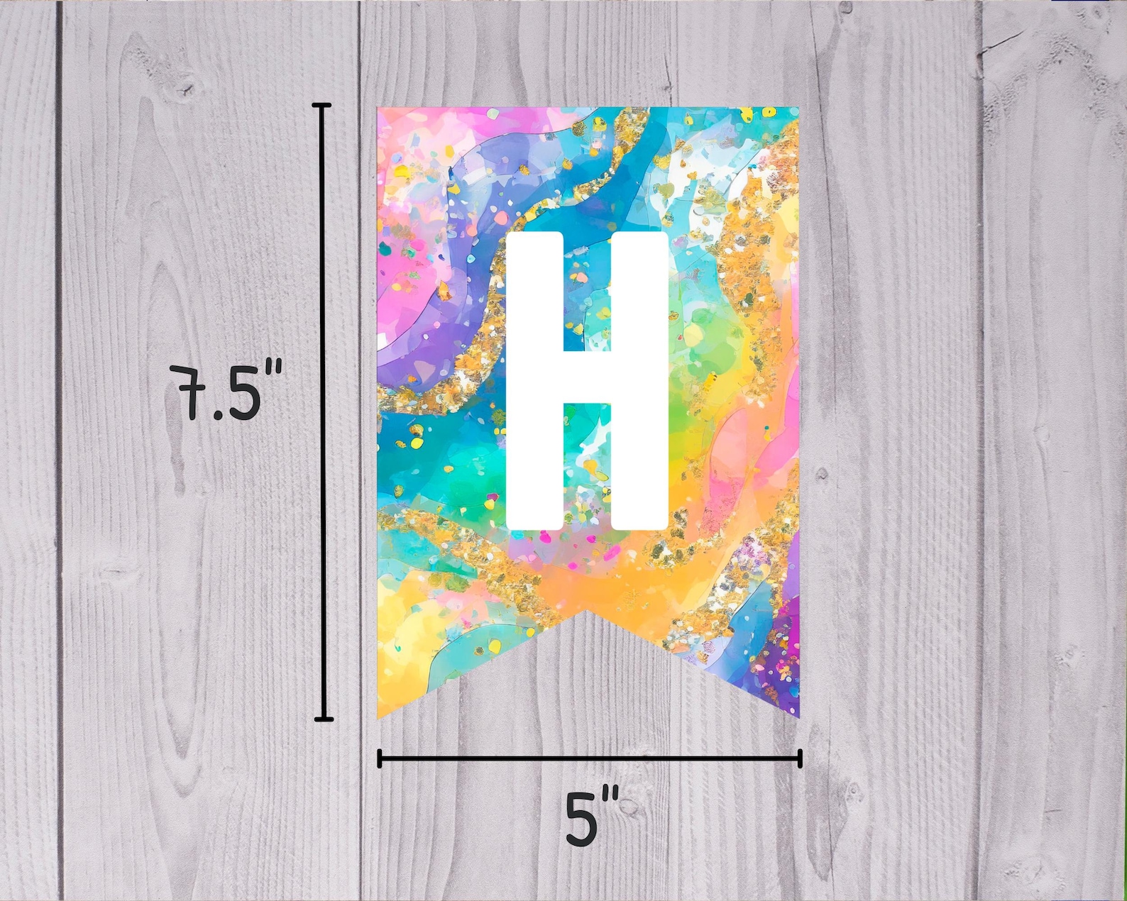 Rainbow Geode Birthday Banner, Rainbow Party Decor, Rainbow Party ...