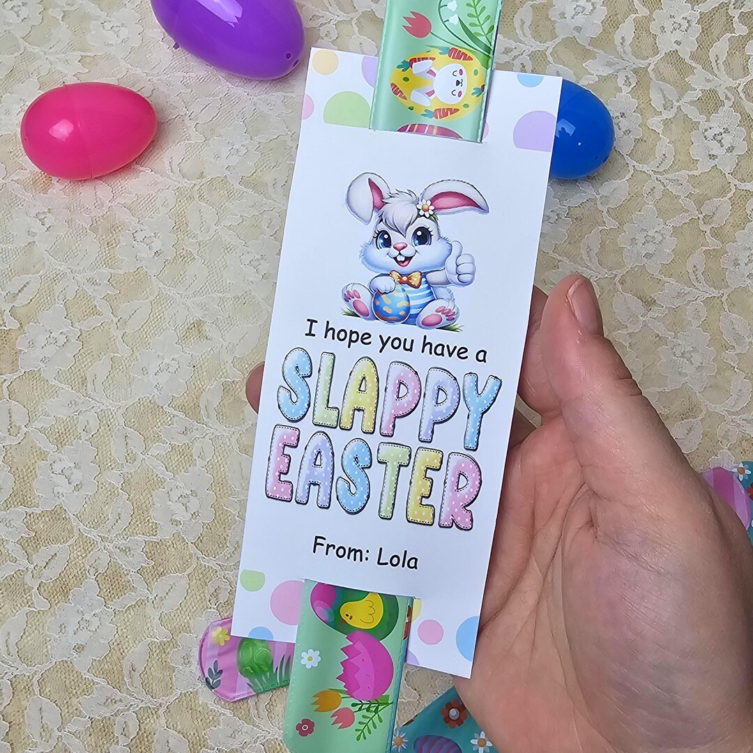 Assembled Easter Party Favors, Easter Slap Bracelet Favors, Easter ...