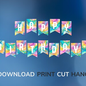 Rainbow Geode Birthday Banner, Rainbow Party Decor, Rainbow Party ...