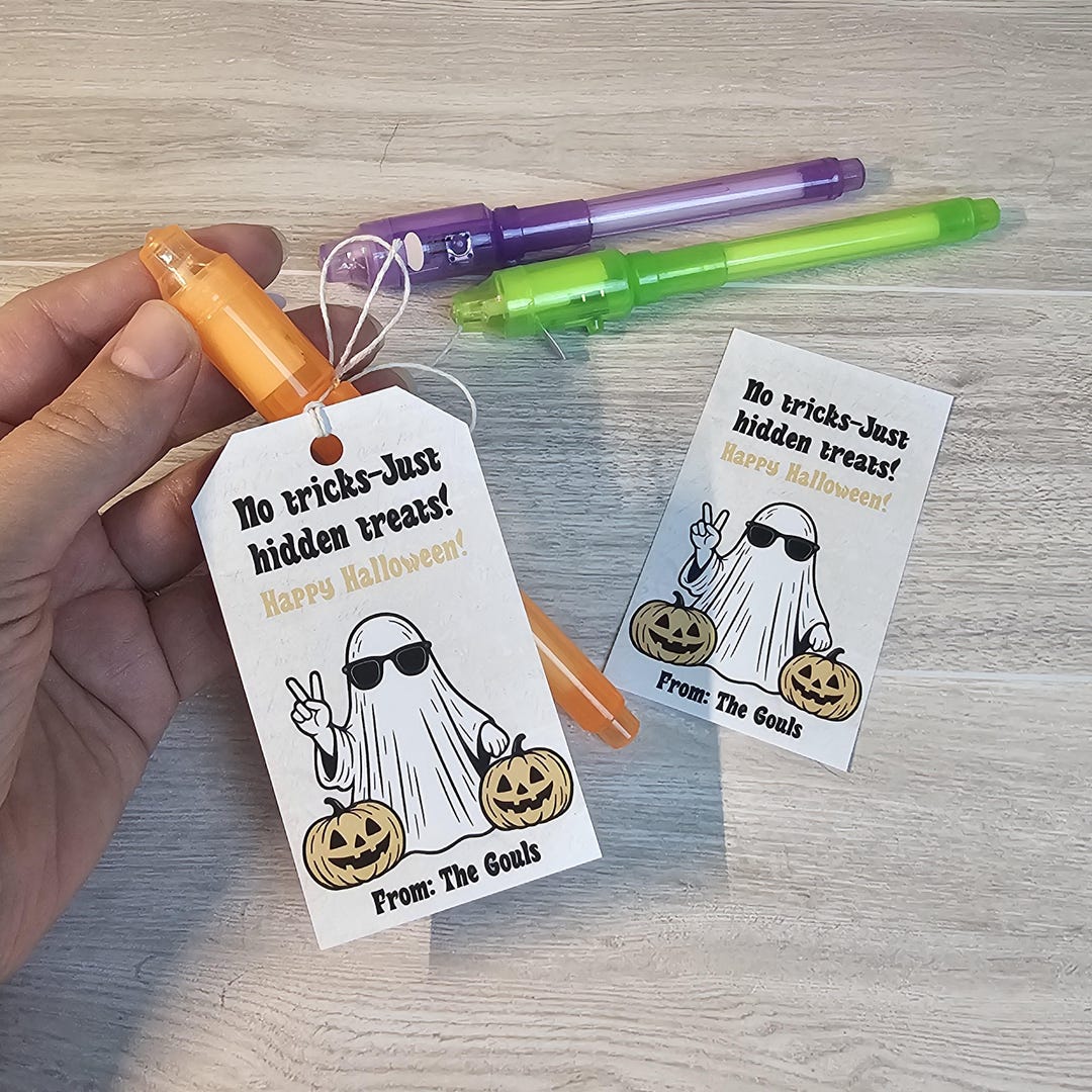 Vintage Halloween Party Favor: Invisible Ink, Trick or Treat, Halloween ...