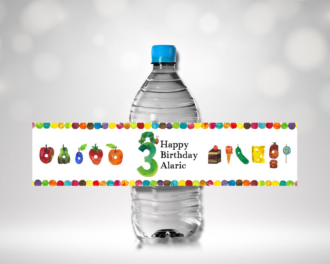 Hungry Caterpillar Drink Labels - Hungry Caterpillar Water Bottle ...