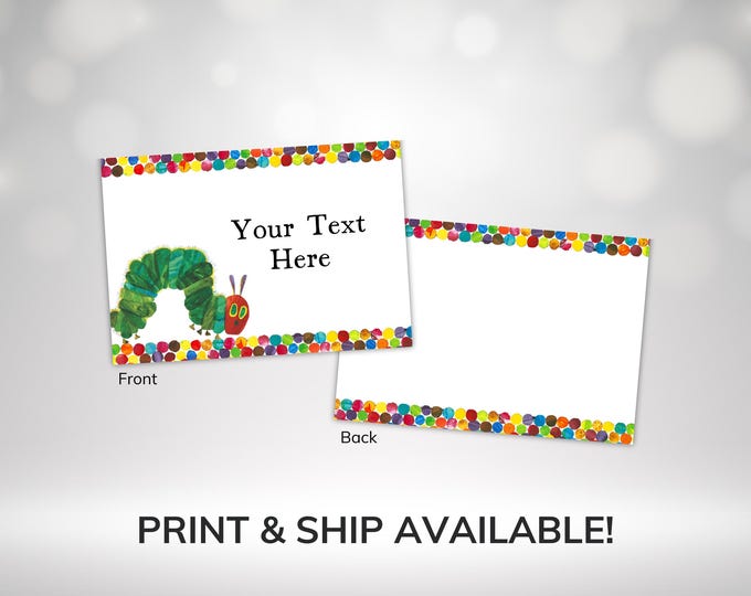 Hungry Caterpillar Food Labels: Kids Birthday Party Tent Cards ...