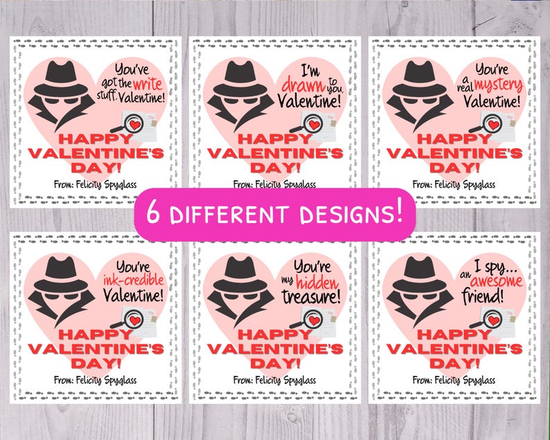 Invisible Ink Valentine for Kids: Spy Party Favor, Class Gift - Secret ...