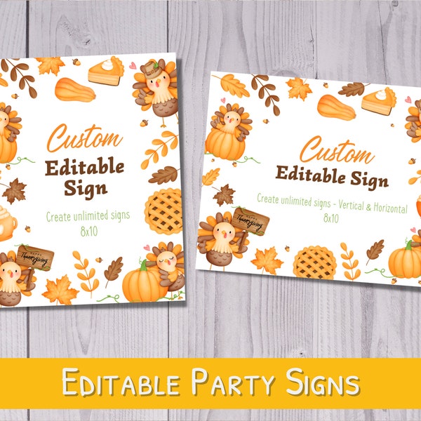 Thanksgiving Signs - Etsy