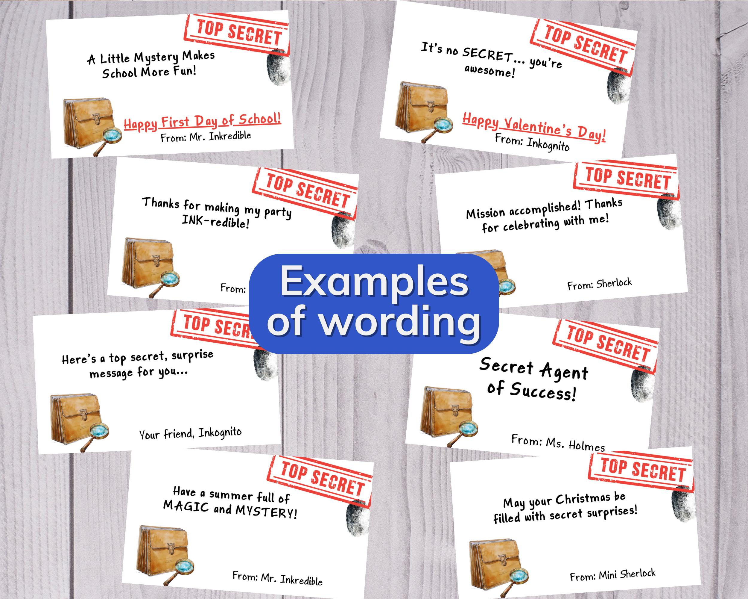 Invisible Ink Pen Party Favor Tag: Valentine's Day Classroom Handout ...