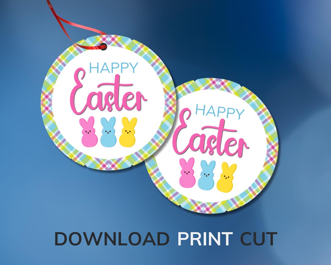 Easter Gift Tag - Happy Easter Tag - Cookie Tag - Treat Tag - Party ...