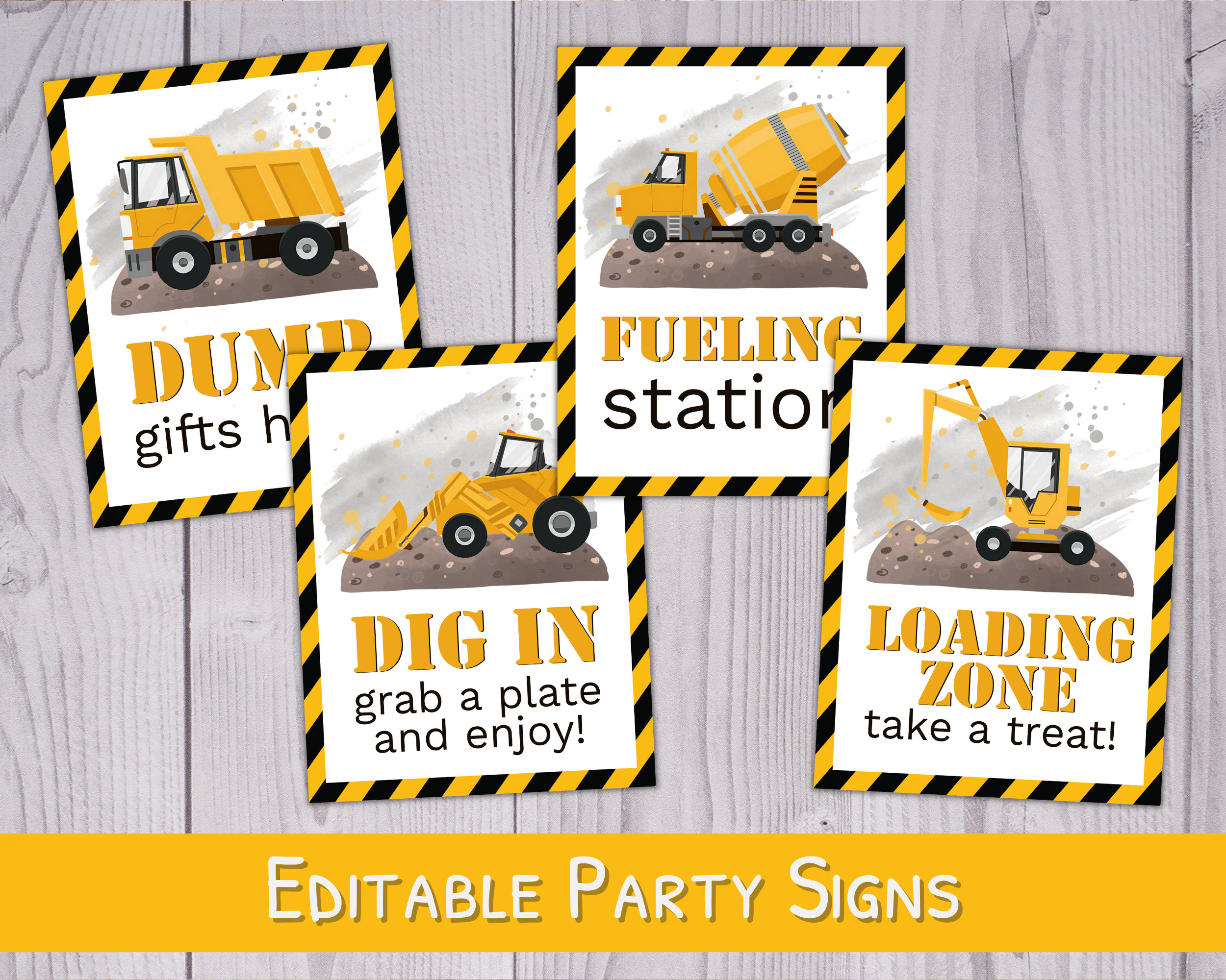 Construction Party Signage Construction Birthday Party - Etsy Canada