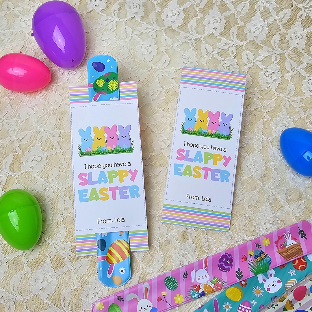 Easter Slap Bracelet Party Favors: Assembled Classroom Gifts - Etsy