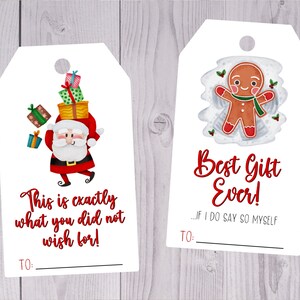 Funny Christmas Gift Tags – Printable Holiday Favor Tags (PDF) - Etsy