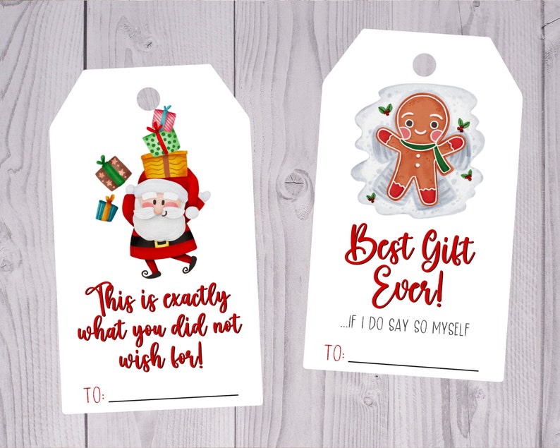 Funny Christmas Gift Tags – Printable Holiday Favor Tags (PDF) - Etsy