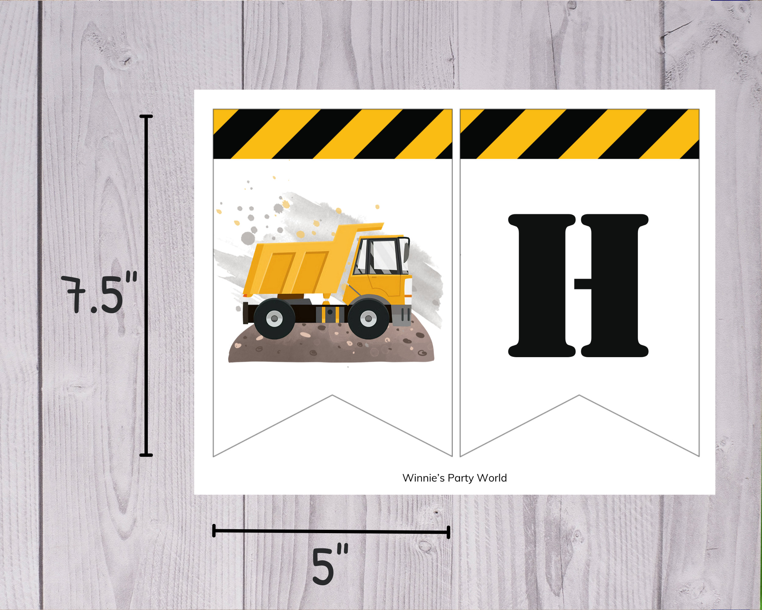 Construction Birthday Banner Printable Birthday Banner for Boy ...