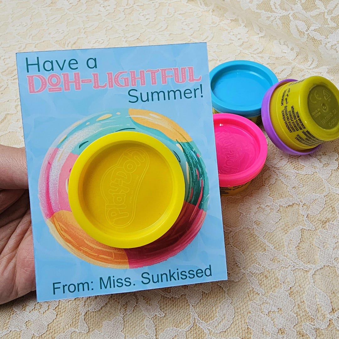End of School Play Dough Holder, Personalized Last Day of School ...