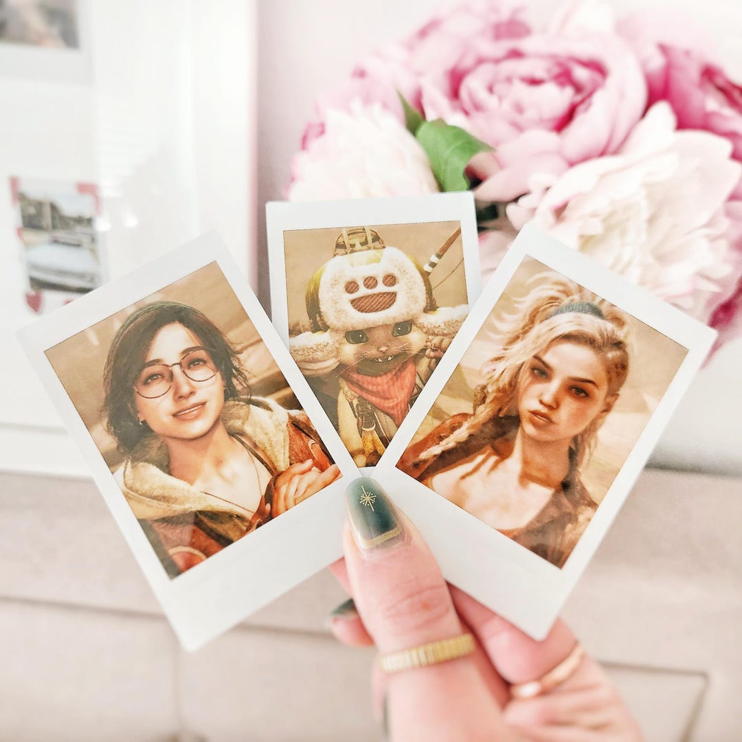 Alma Palico Gemma Monster Hunter Wilds Waifu Gamer Gift Polaroids - Etsy