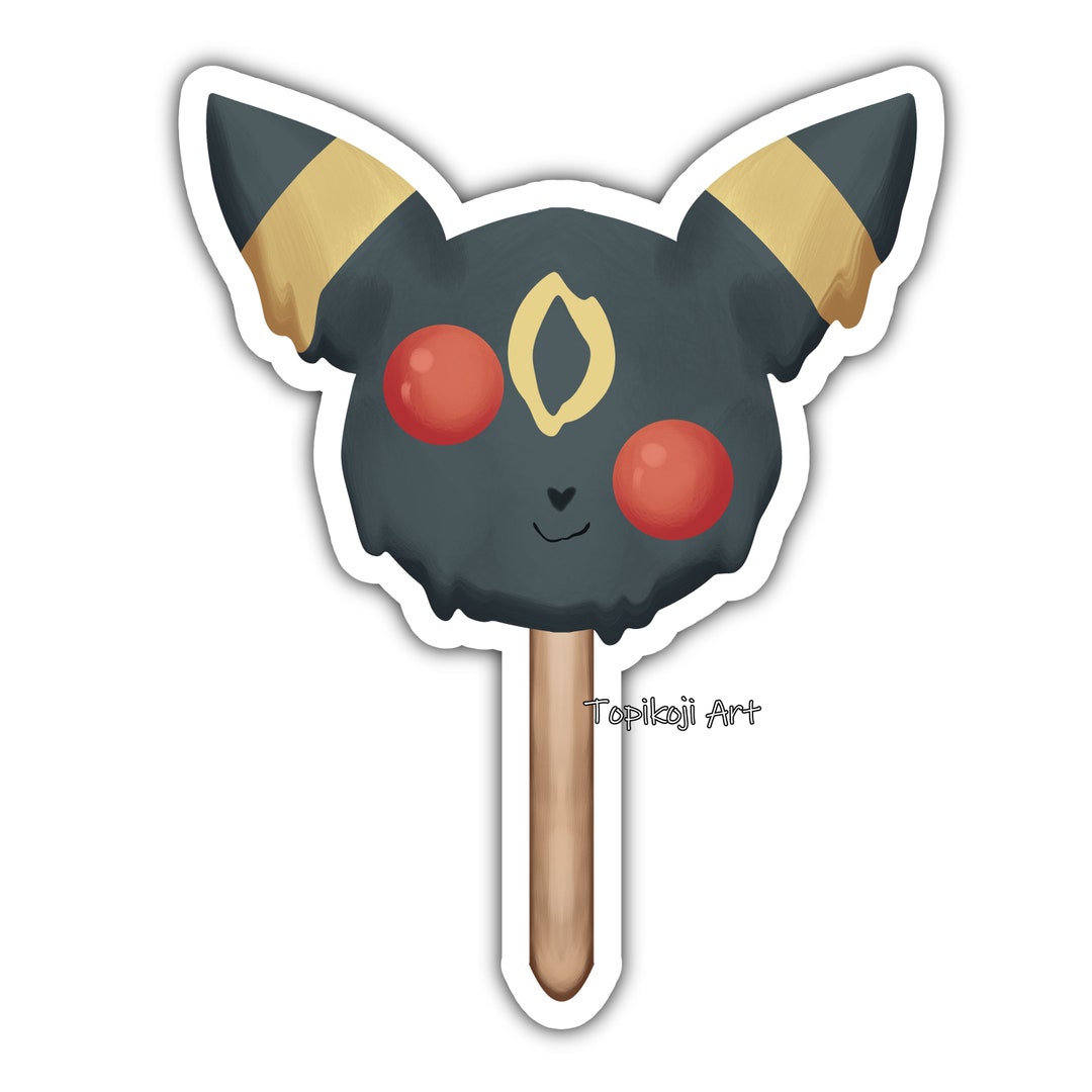 Umbreon Melted Ice Cream Die-cut Sticker - Etsy