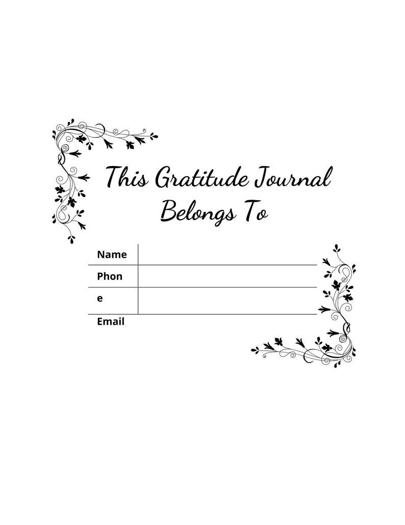 Guided Gratitude Journal Printable - Etsy