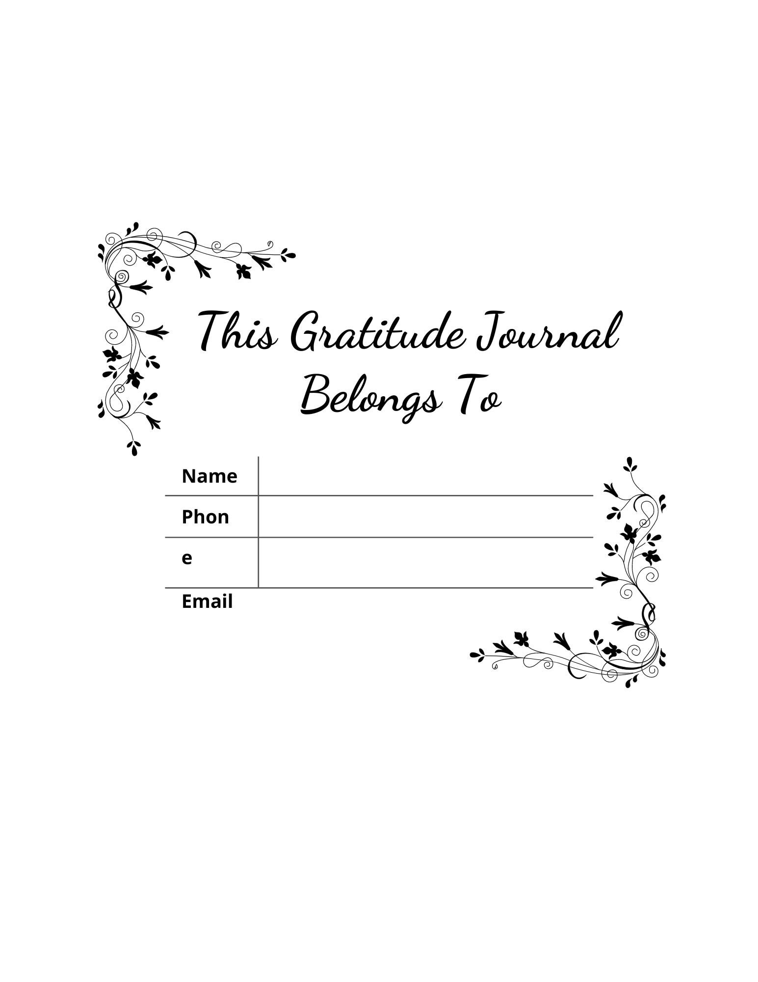 Guided Gratitude Journal Printable - Etsy