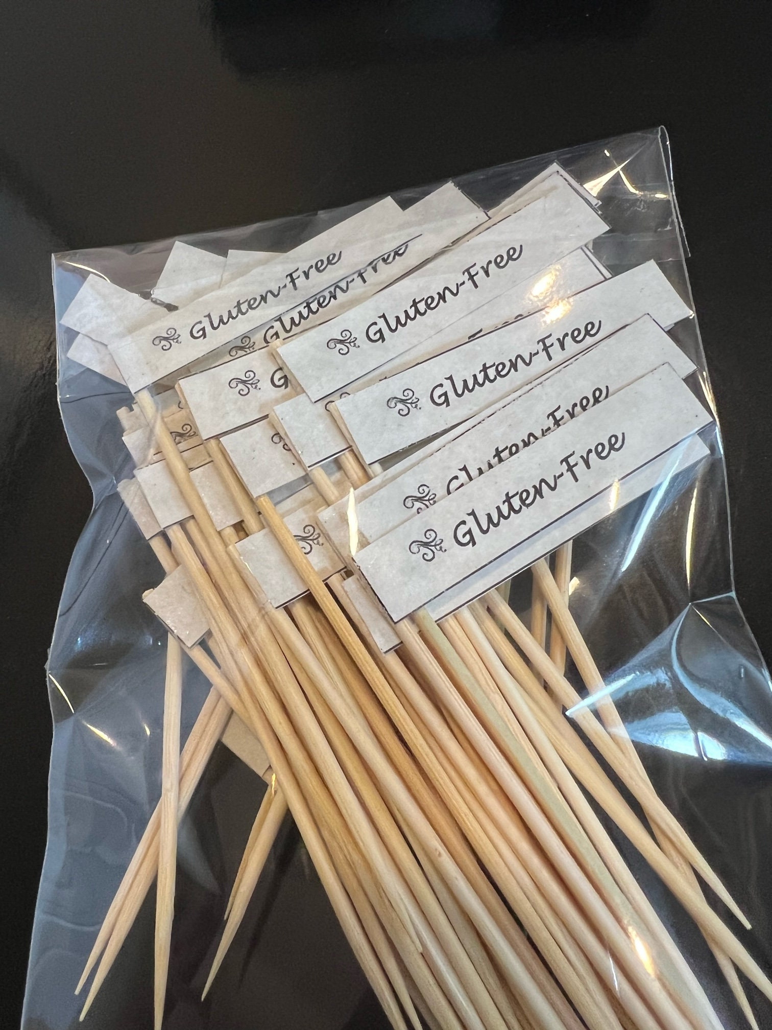 Gluten-free, Food Labels/flags/toothpicks -quantity 50 Food Labels ...