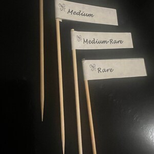 Food Flag Labels Toothpicks Customizable Allergen Label Catering Party ...