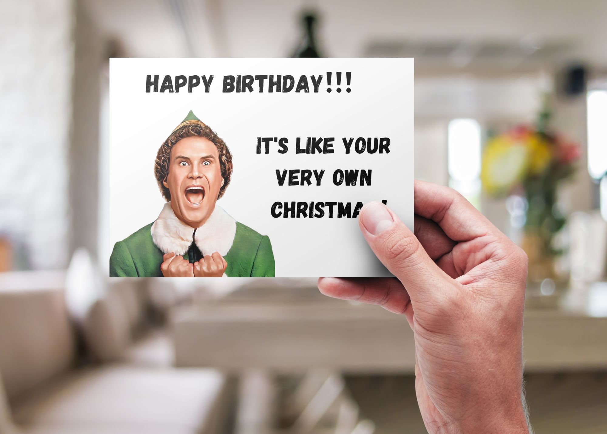 Happy Birthday! Buddy the Elf Card - Etsy