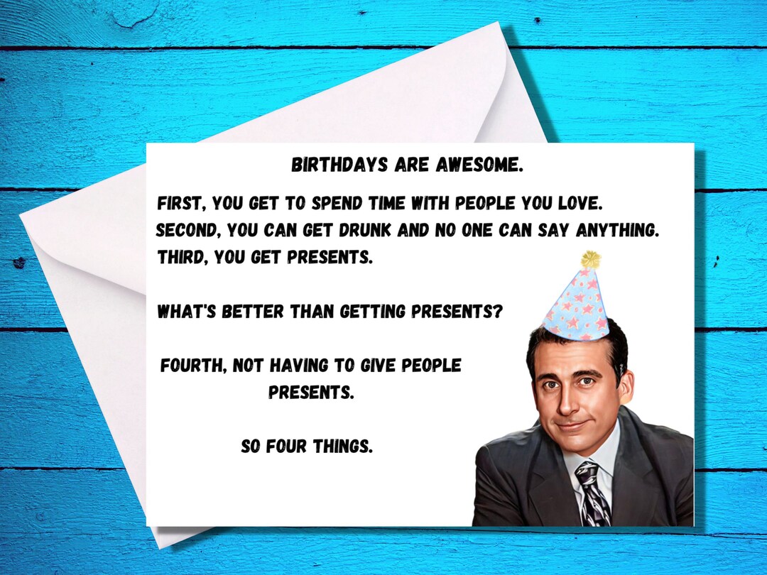 The Office Happy Birthday Michael Scott Birthdays Are - Etsy