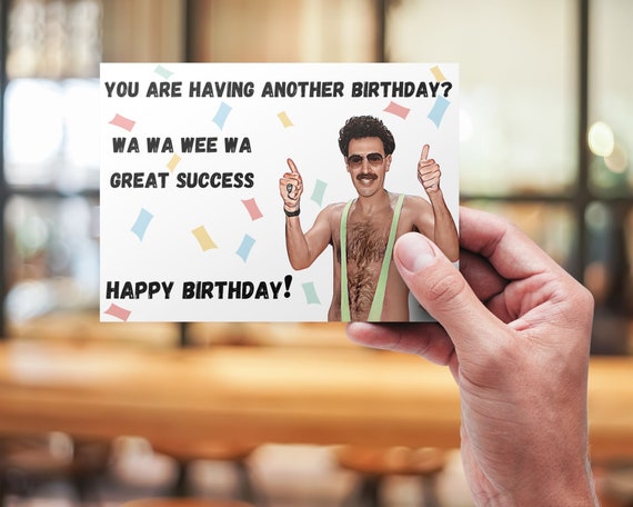 Borat Birthday Quotes 1) Birthday AI Generated Card Mr Bean, Borat,